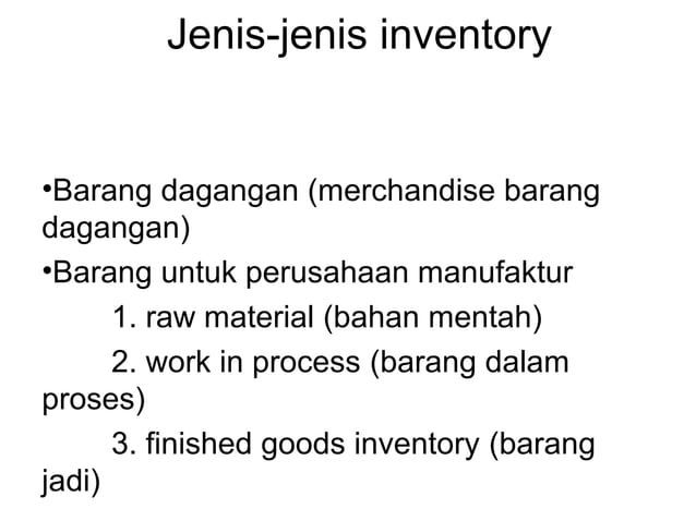 Manajemen persediaan | PPT