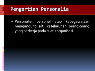Manajemen Personalia SMK | PPTX