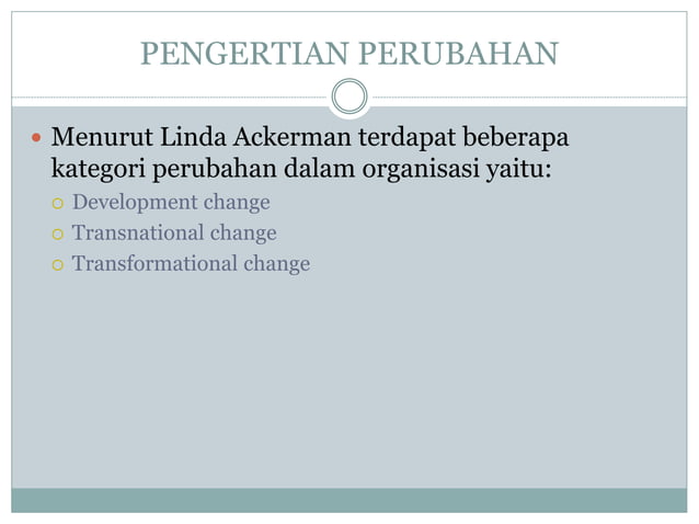 Manajemen perubahan | PPTX