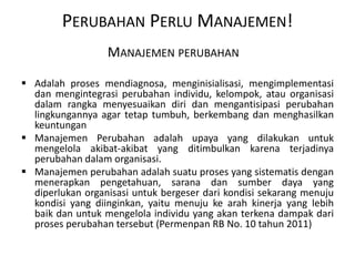 Manajemen perubahan | PPTX