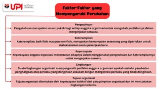 MANAJEMEN PERUBAHAN ORGANISASI/ISTANSI/SEKOLAH | PDF