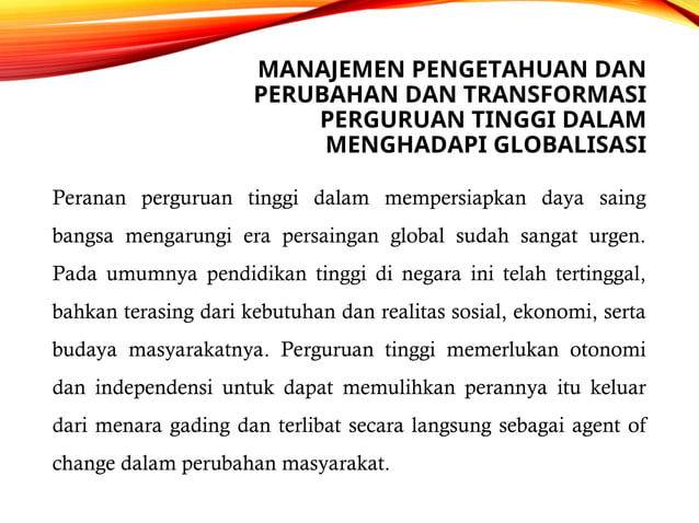 Manajemen Perubahan organisasi yang efektif | PPT