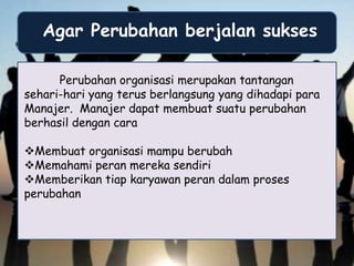 Manajemen perubahan- University | PPTX