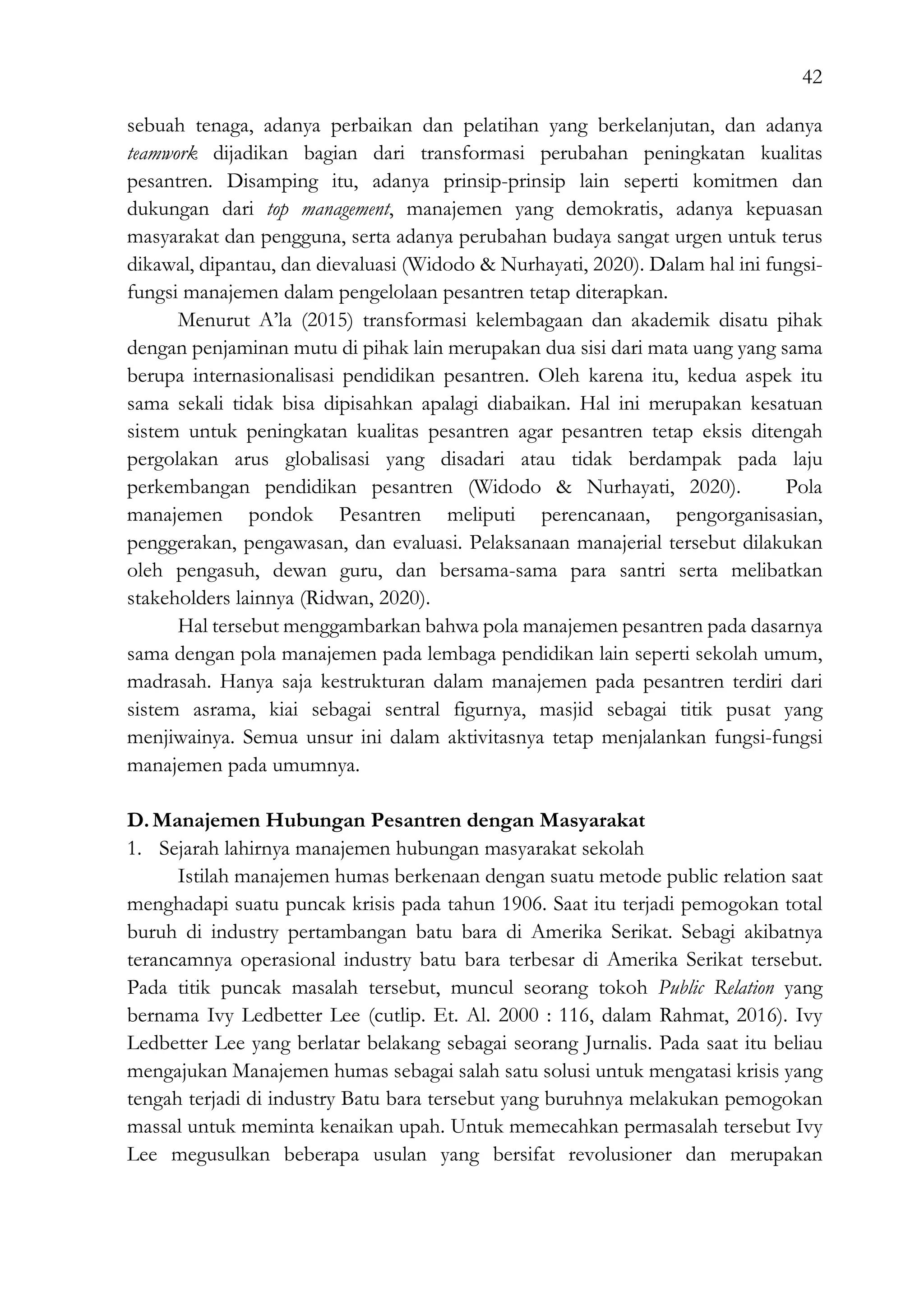 Manajemen Pesantren- book chapter- 2023. | PDF