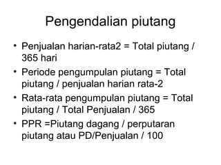 Manajemen piutang | PPT