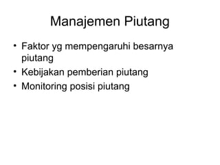 Manajemen piutang | PPT