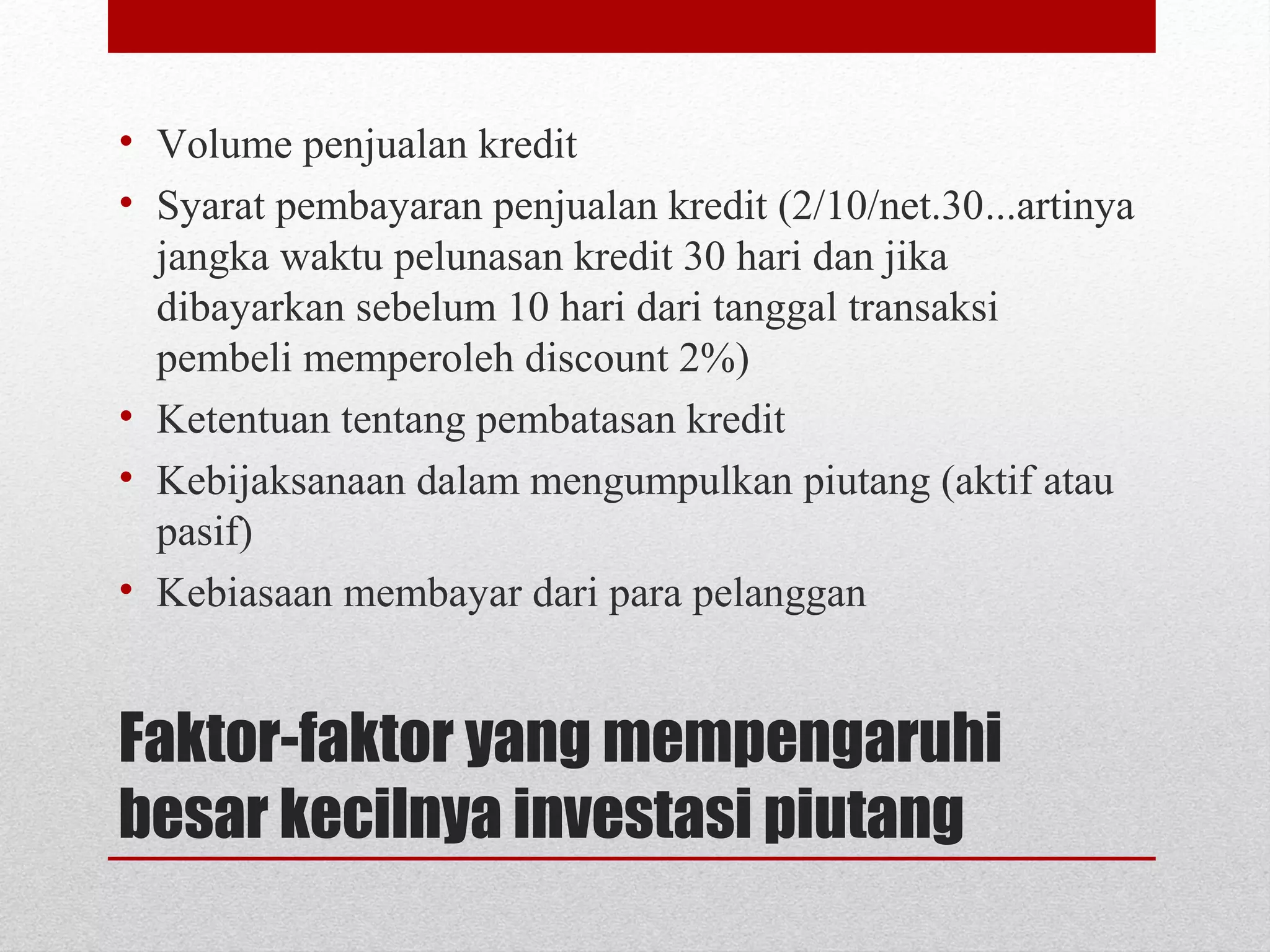 Manajemen piutang | PPT