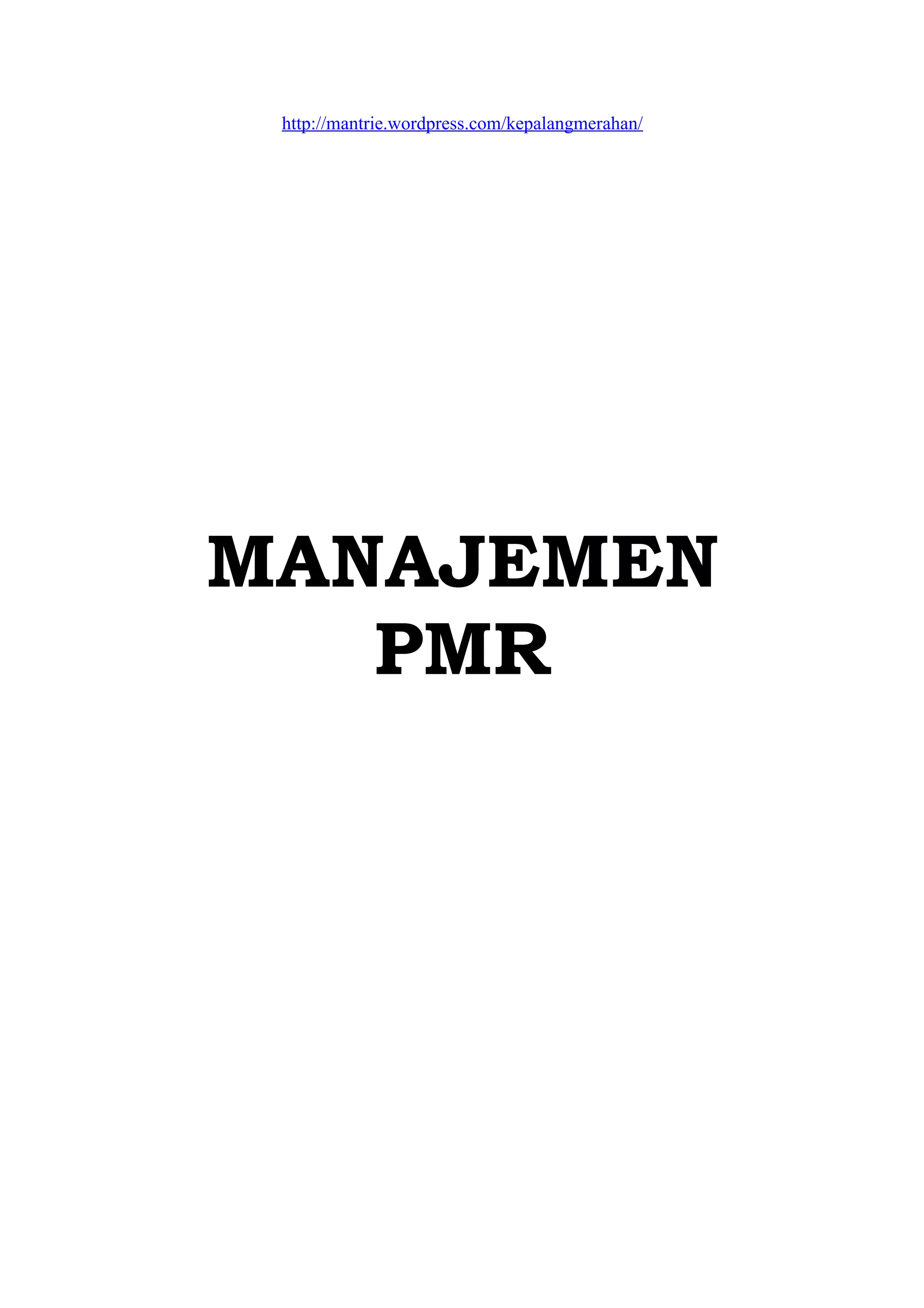 Manajemen pmr | DOC