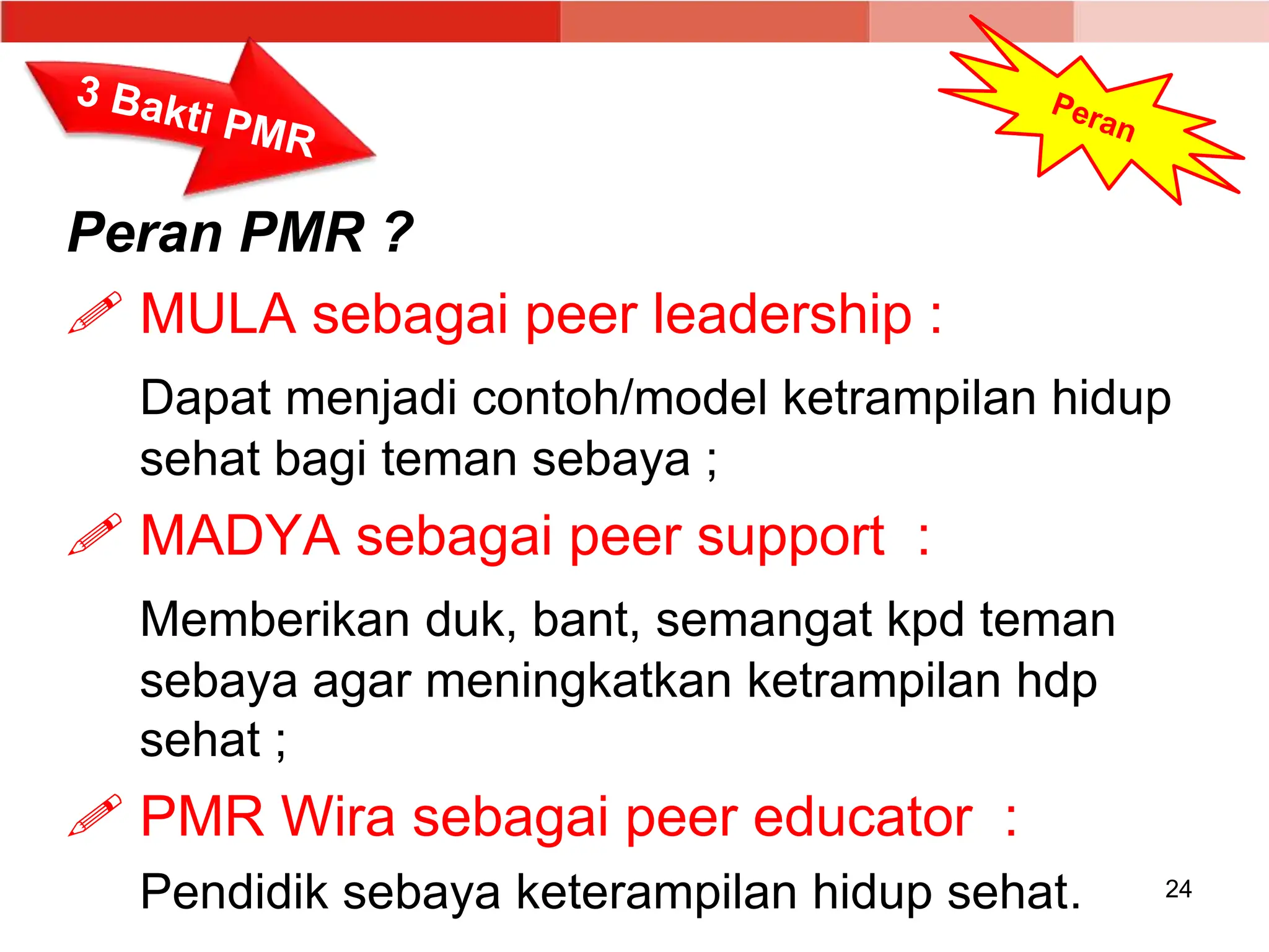 Materi Manajemen PMR Mula Madya dan Wira | PPT