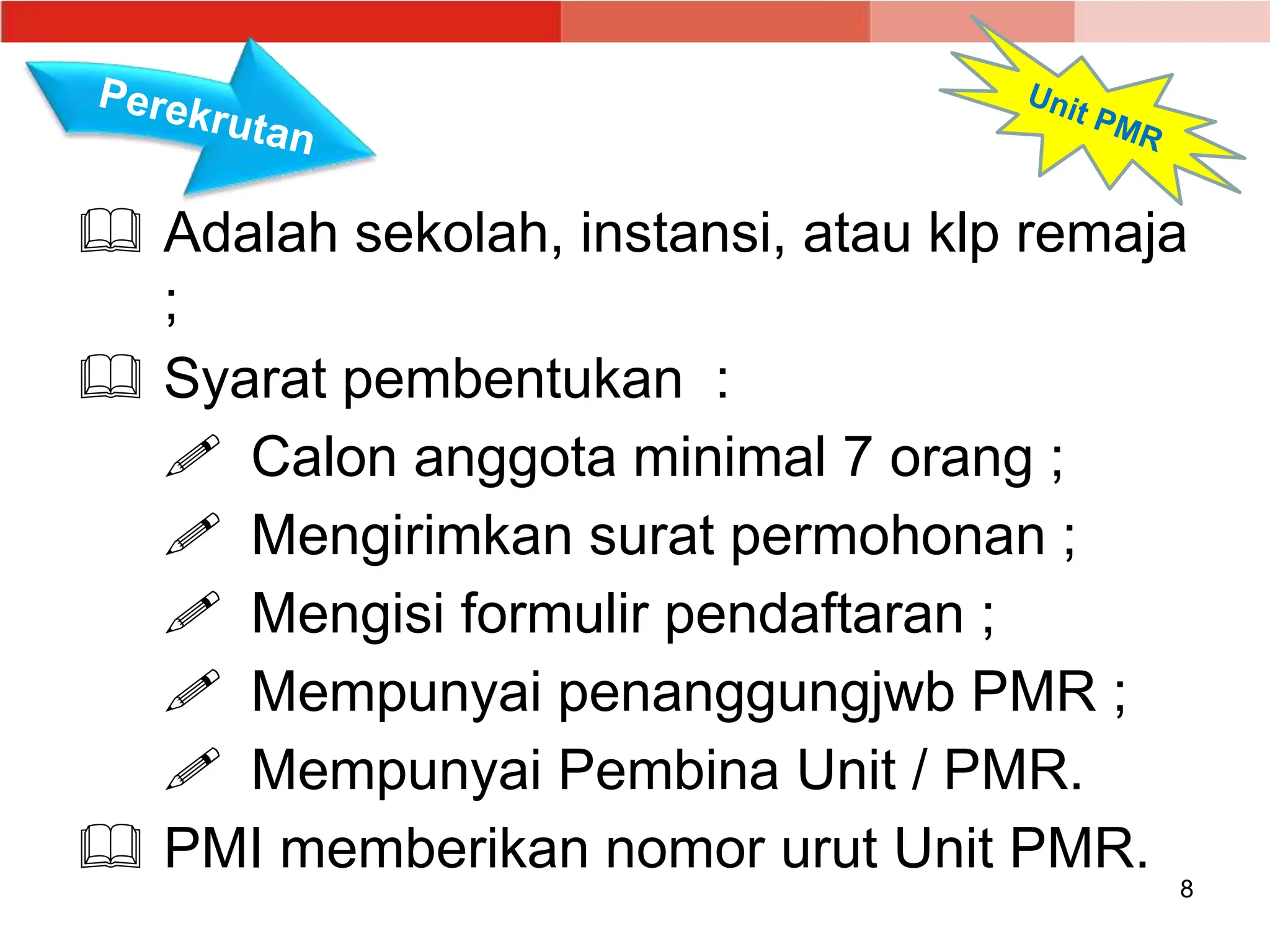 Materi Manajemen PMR Mula Madya dan Wira | PPT