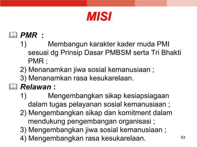 Materi Manajemen PMR Mula Madya dan Wira | PPT