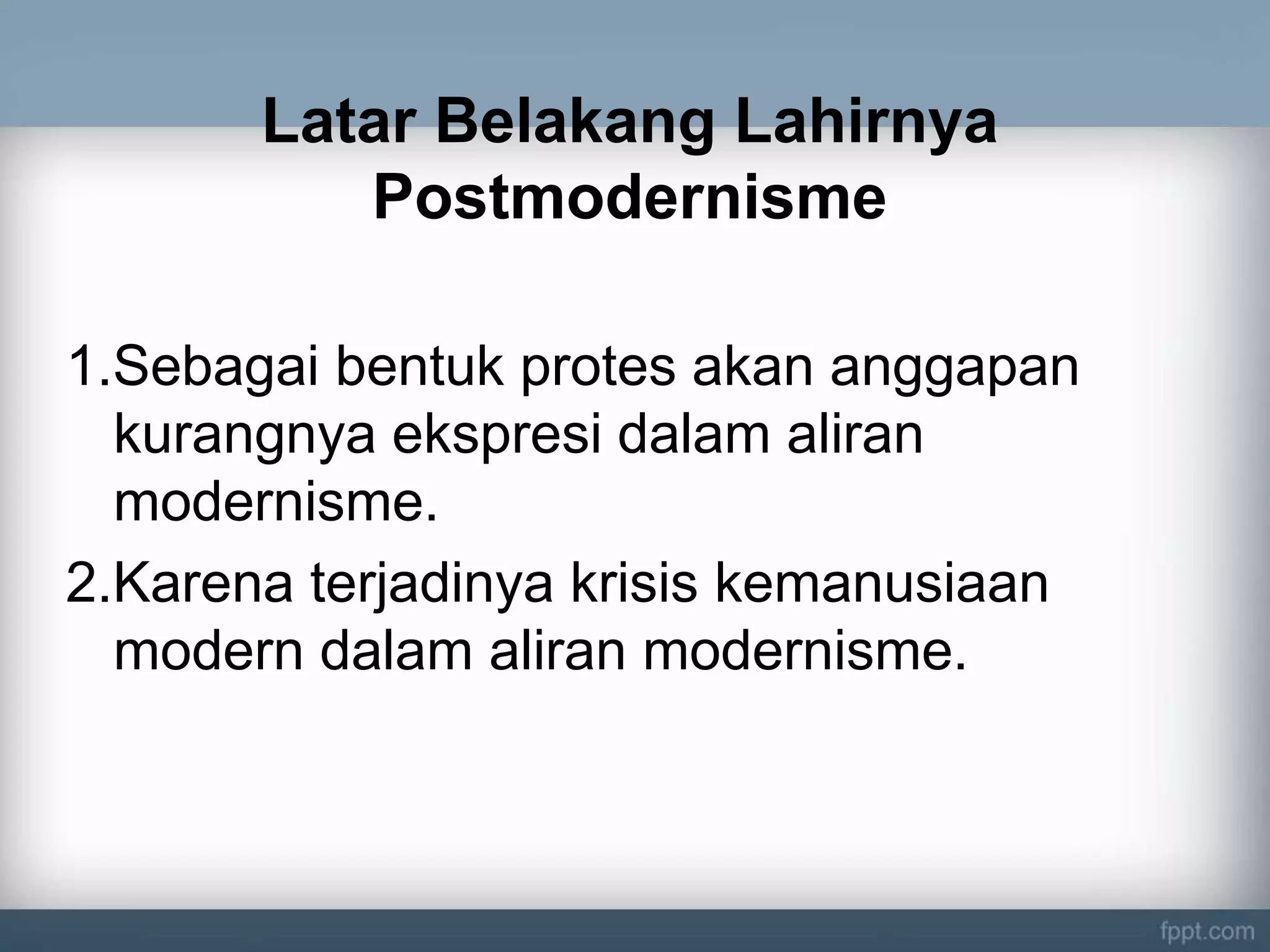 PPT Evolusi Teori Manajemen Aliran Post Modern | PPTX
