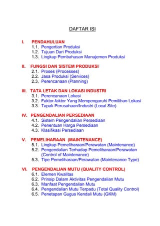 Manajemen Produksi | PDF