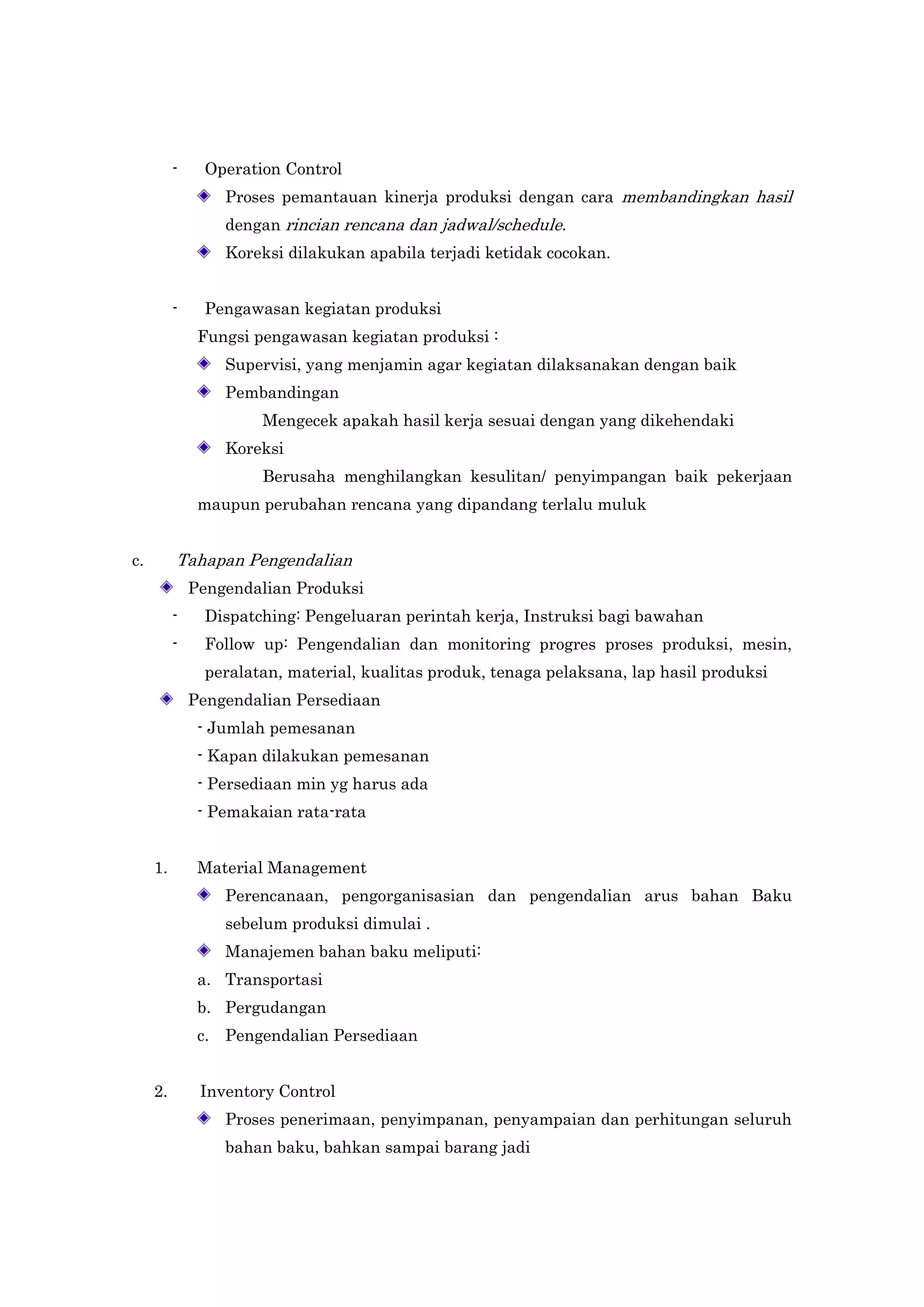 Manajemen produksi | DOCX