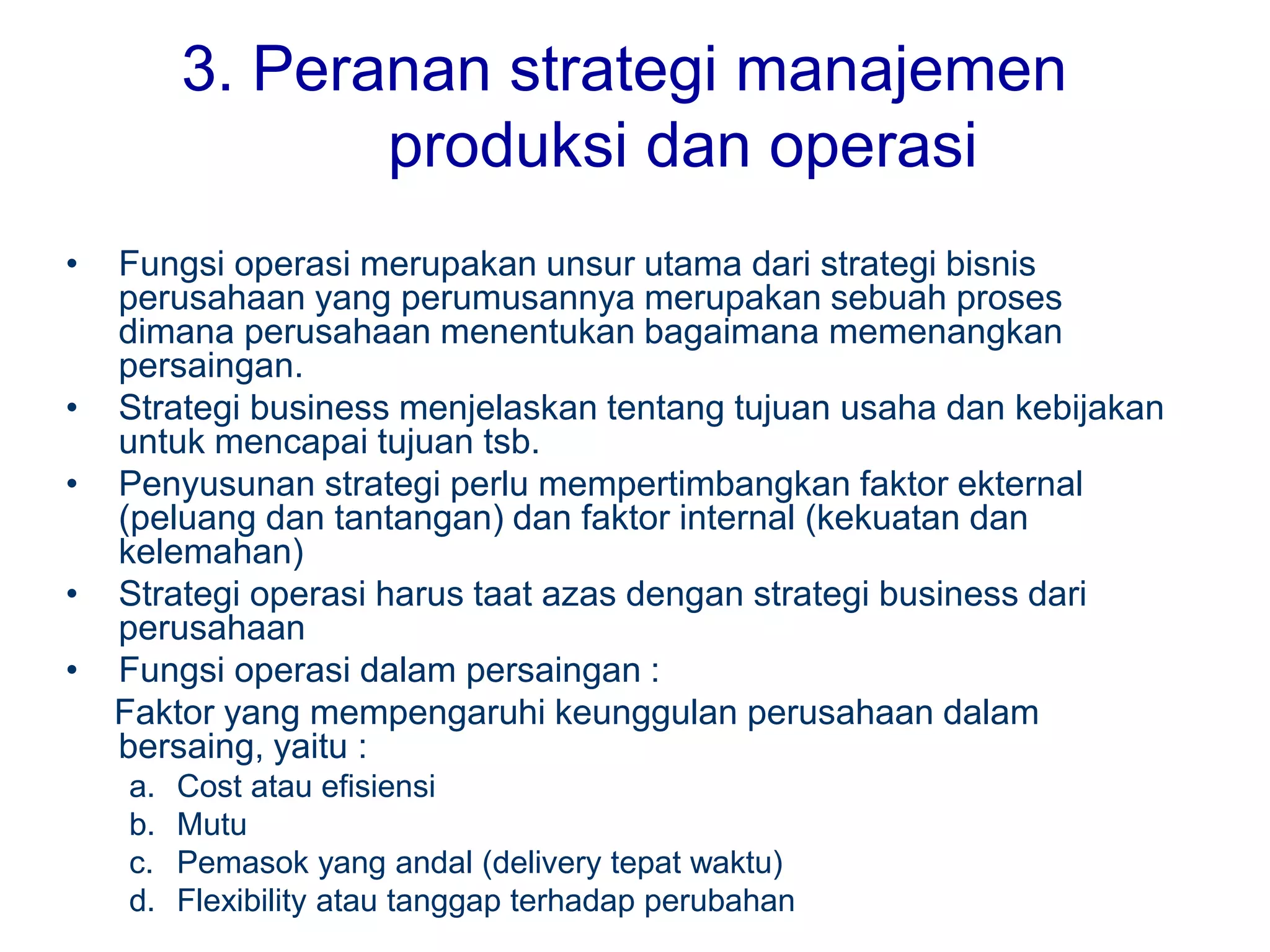 Manajemen produksi dan operasi 2019 | PPT