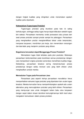 Manajemen produksi & memperbaiki kualitas dan efisiensi produksi | DOCX