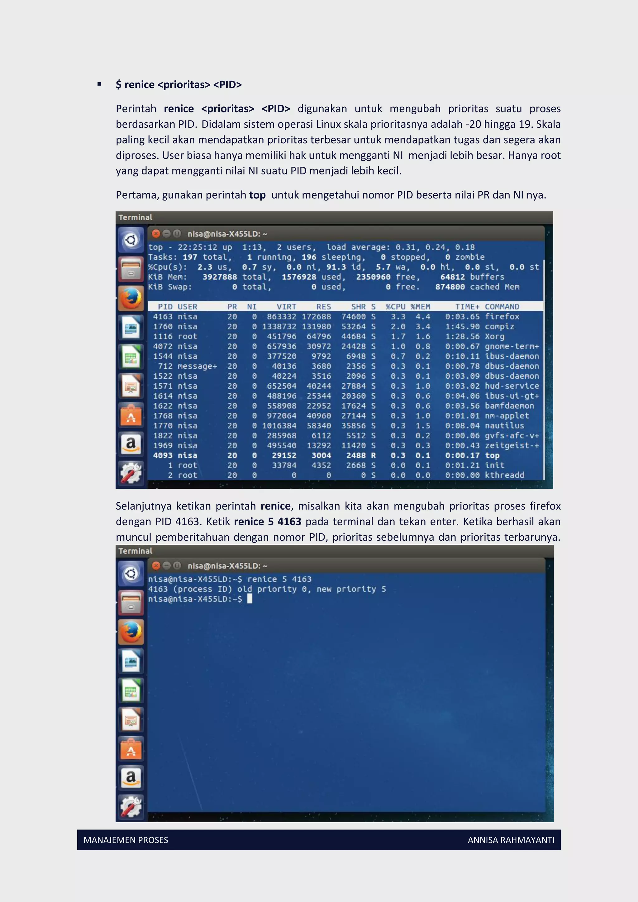 Manajemen Proses pada Linux | PDF
