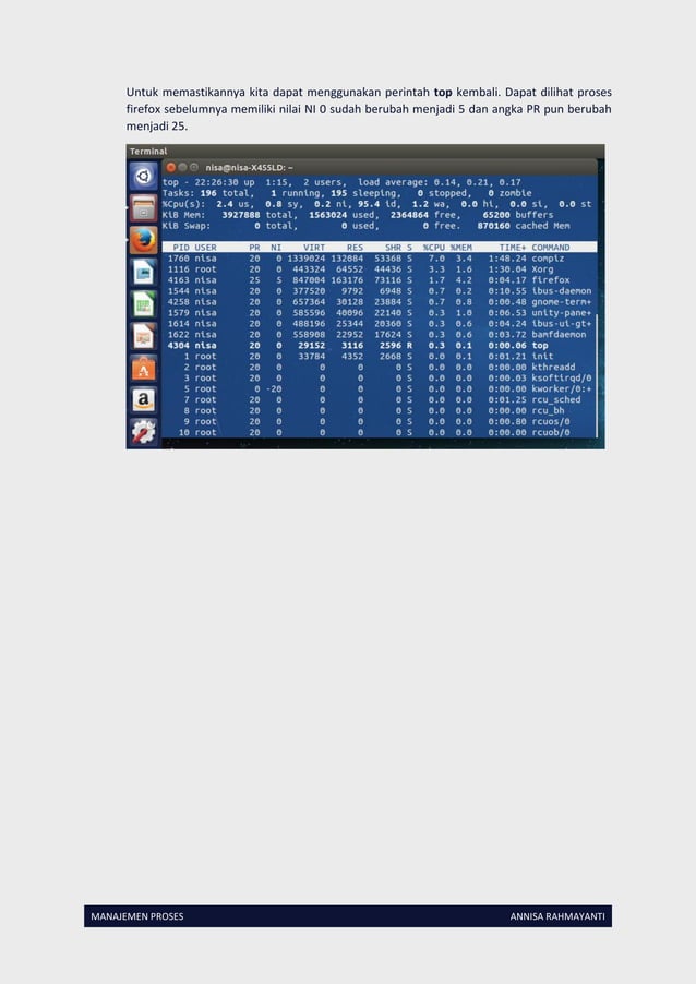 Manajemen Proses pada Linux | PDF