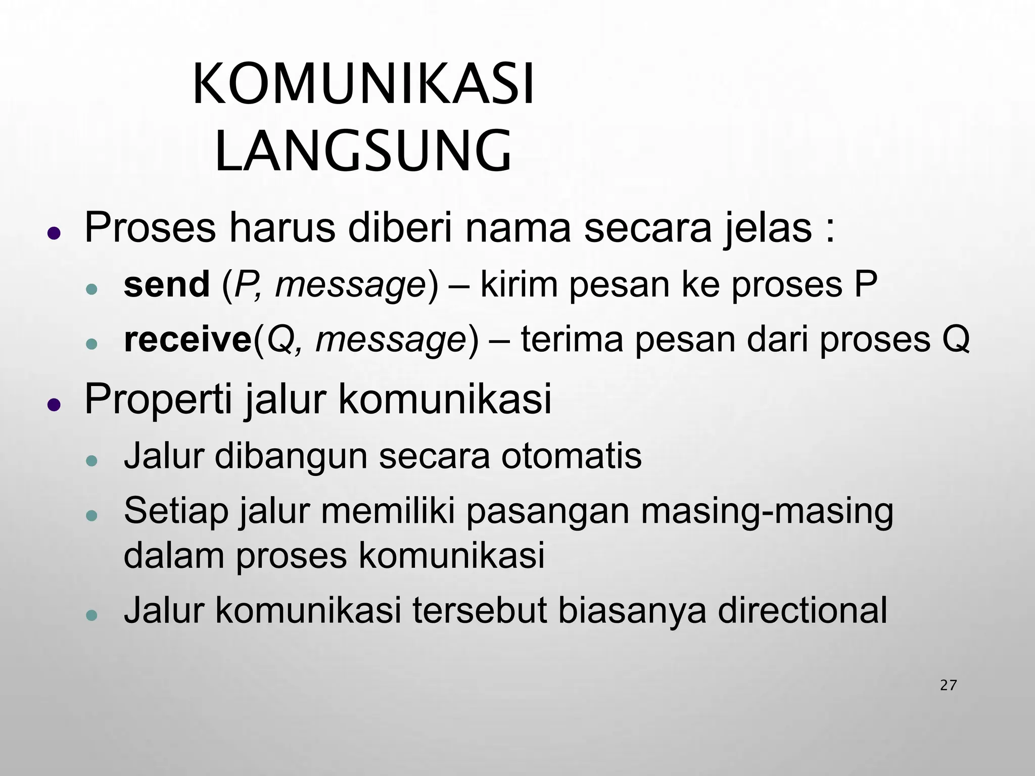 referensi materi Manajemen Proses - Sistem Operasi 1 | PPTX
