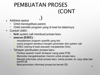 referensi materi Manajemen Proses - Sistem Operasi 1 | PPTX