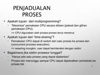 referensi materi Manajemen Proses - Sistem Operasi 1 | PPTX