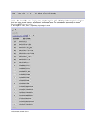 Manajemen proses linux | PDF
