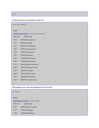 Manajemen proses linux | PDF