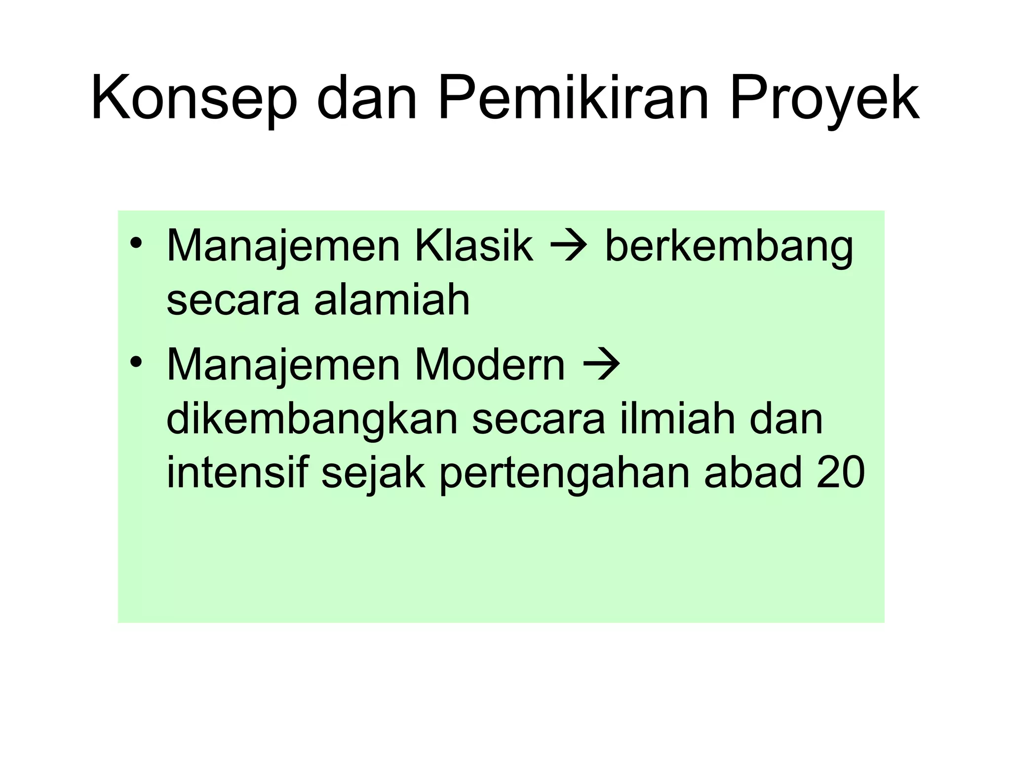 Manajemen proyek | PPT