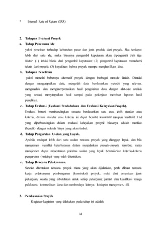 Manajemen proyek | DOCX