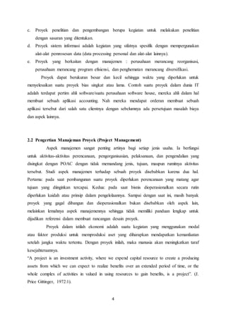 Manajemen proyek | PDF