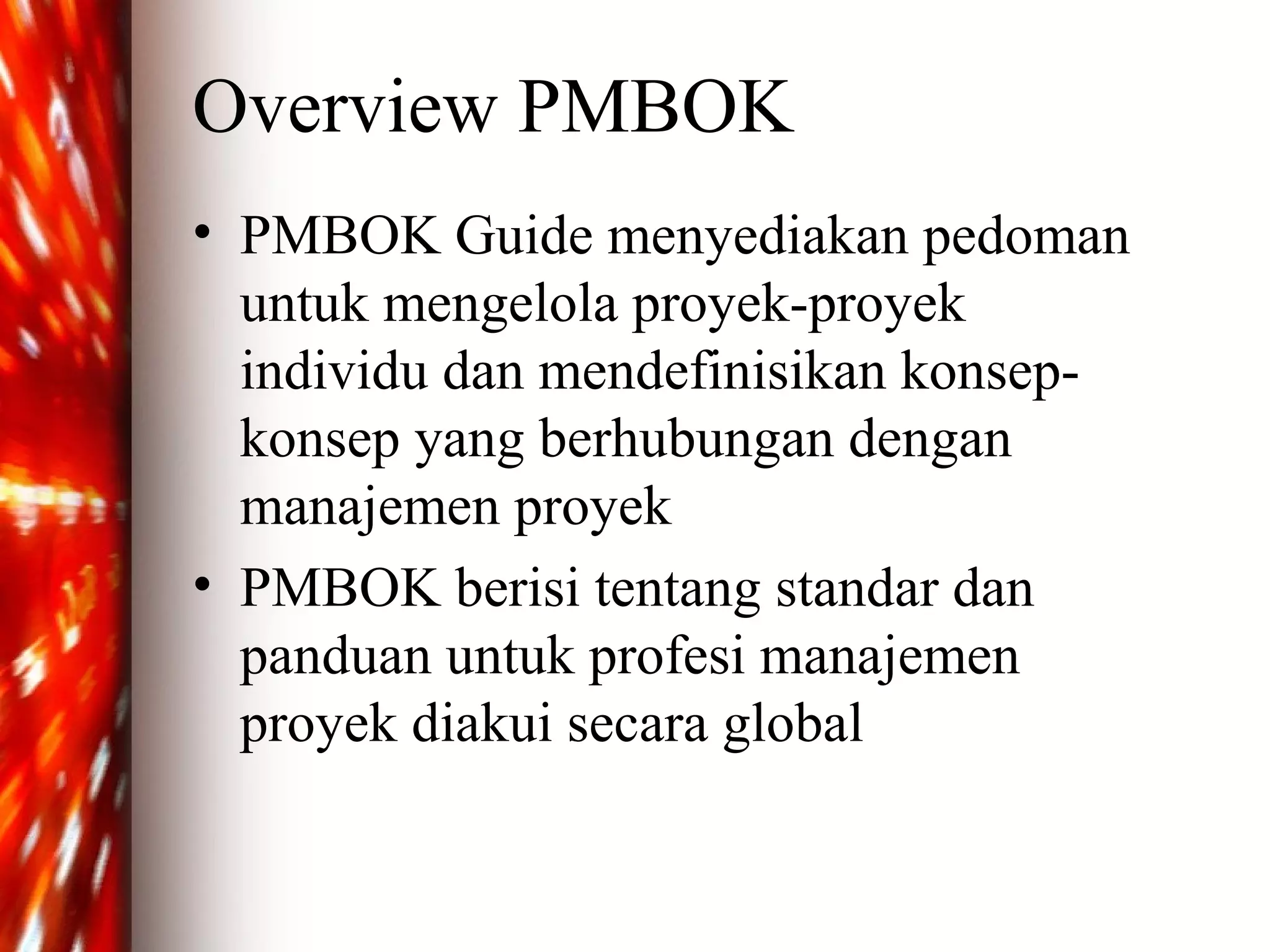 Project Management Body of Knowledge | PPT