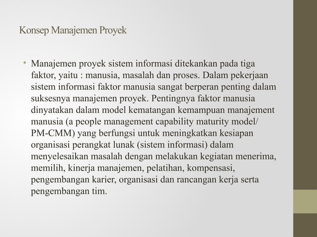 MANAJEMEN PROYEK SISTEM INFORMASI Abidzar Sofyan.pptx | Free Download