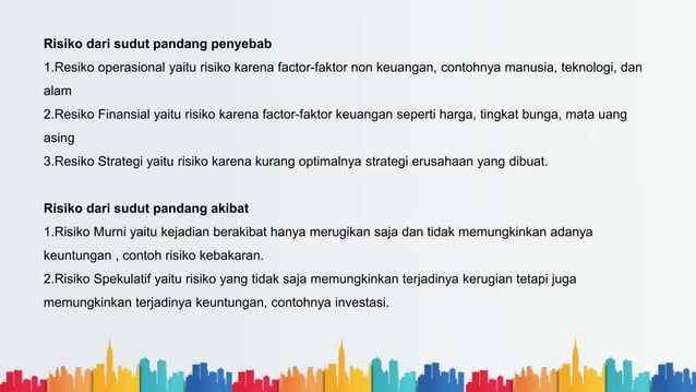 Manajemen resiko | PPT