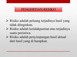 Manajemen Resiko | PPTX
