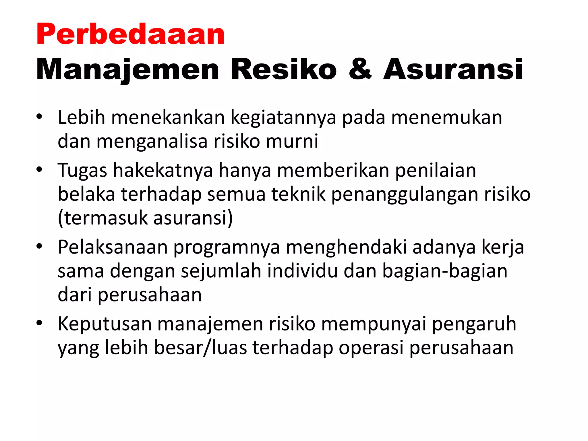 Manajemen resiko dalam bisnis | PPTX