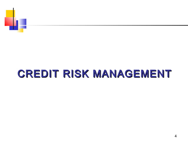 Manajemen Resiko Kredit | PPT