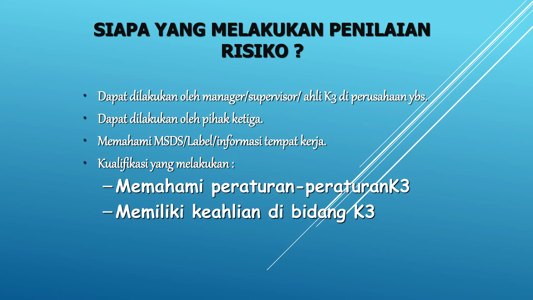 Manajemen Resiko (Metode Check List, JSA).pptx