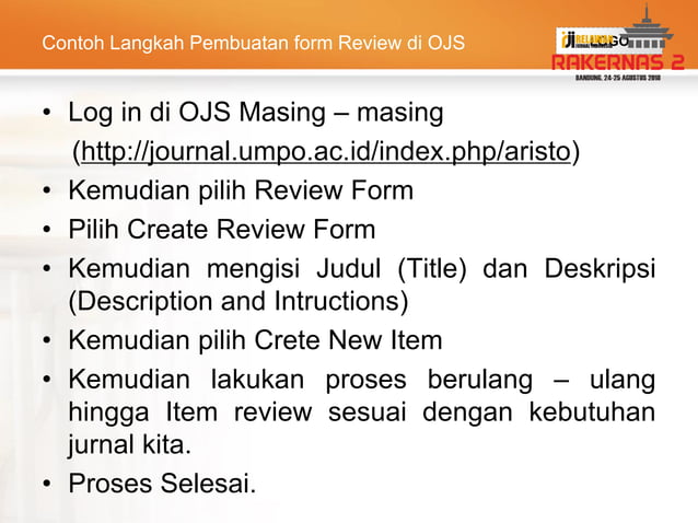 PROSES DALAM MANAJEMEN REVIEW PADA OJS | PDF