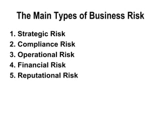 Manajemen risiko Perusahaan Jasa | PPT