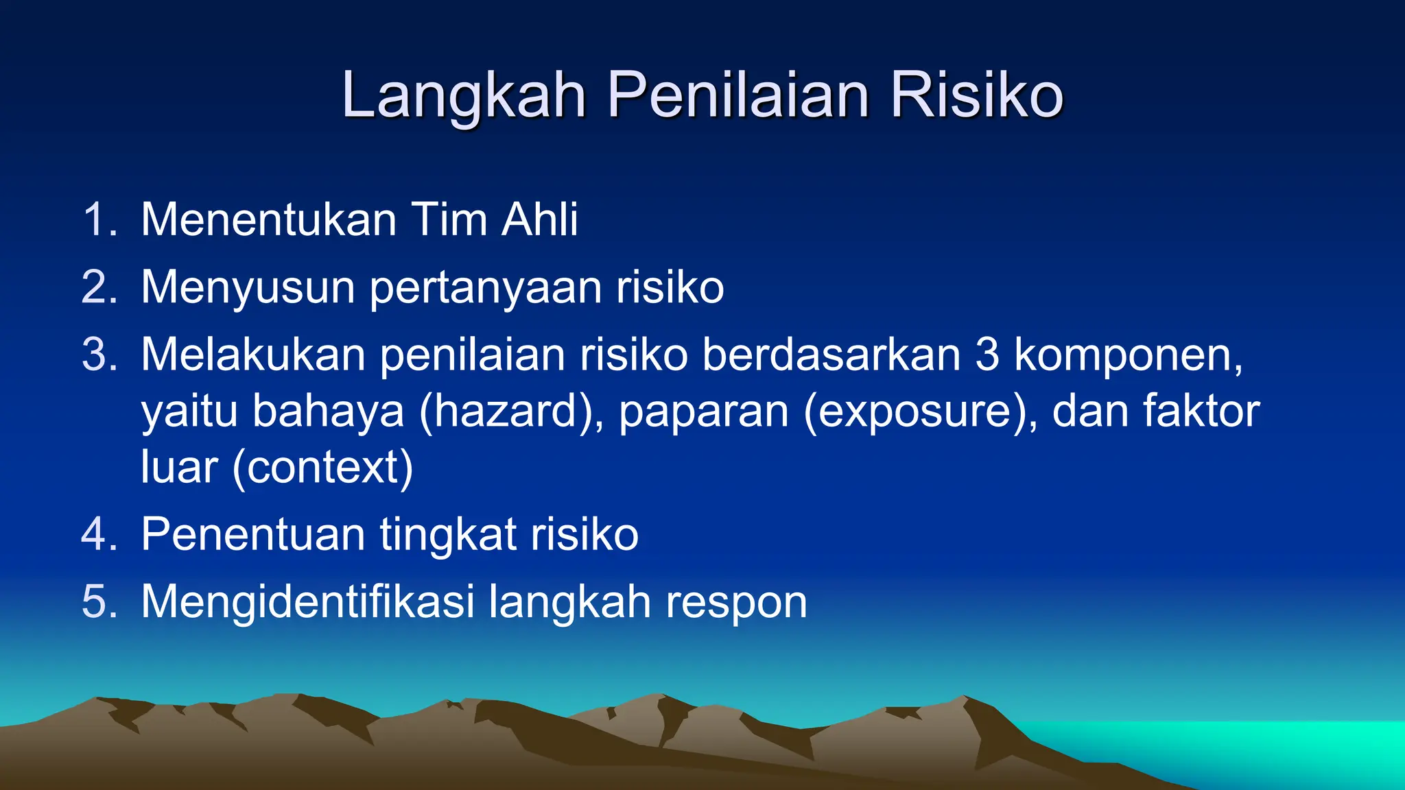 Manajemen Risiko Pandemik dan penilaian risiko | PPTX