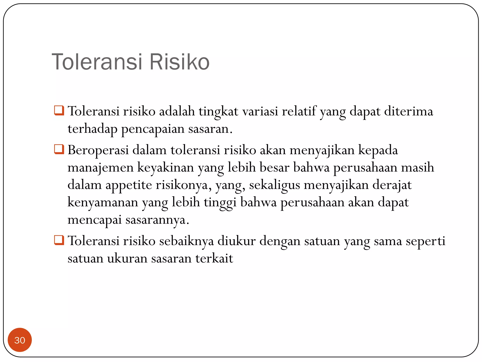 Pelatihan Manajemen Resiko | PDF