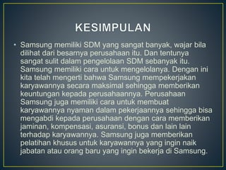 Manajemen SDM Samsung Internasional | PPTX