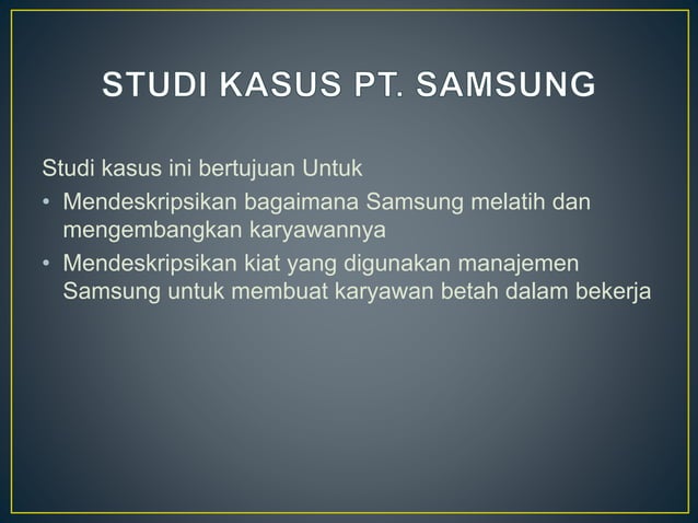 Manajemen SDM Samsung Internasional | PPTX
