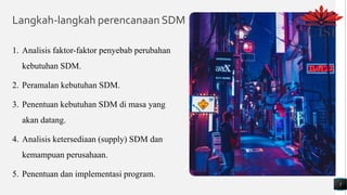 Manajemen sdm tentang perencanaan sdm | PPTX