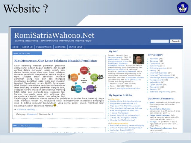 Manajemen sekolah berbasis web | PPT