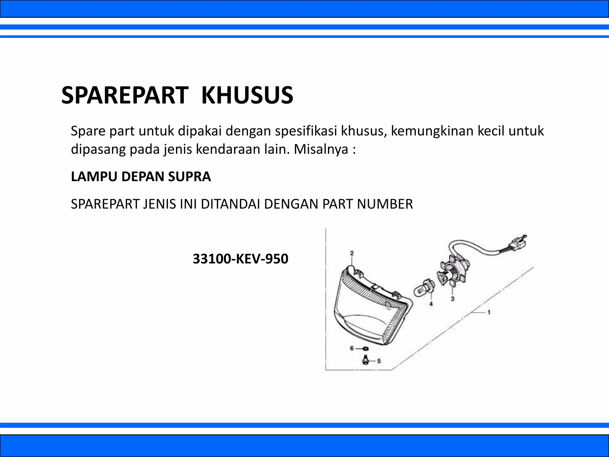 Manajemen sparepart - Membaca katalog dan mengenal sparepart sepeda ...