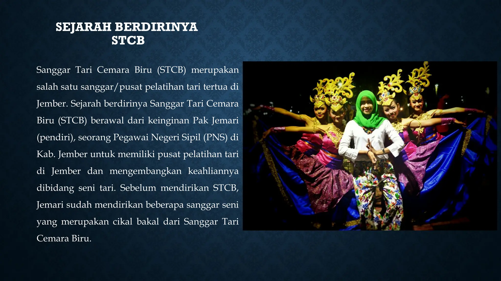 Manajemen Sanggar Tari Cemara Biru Jember | PPTX