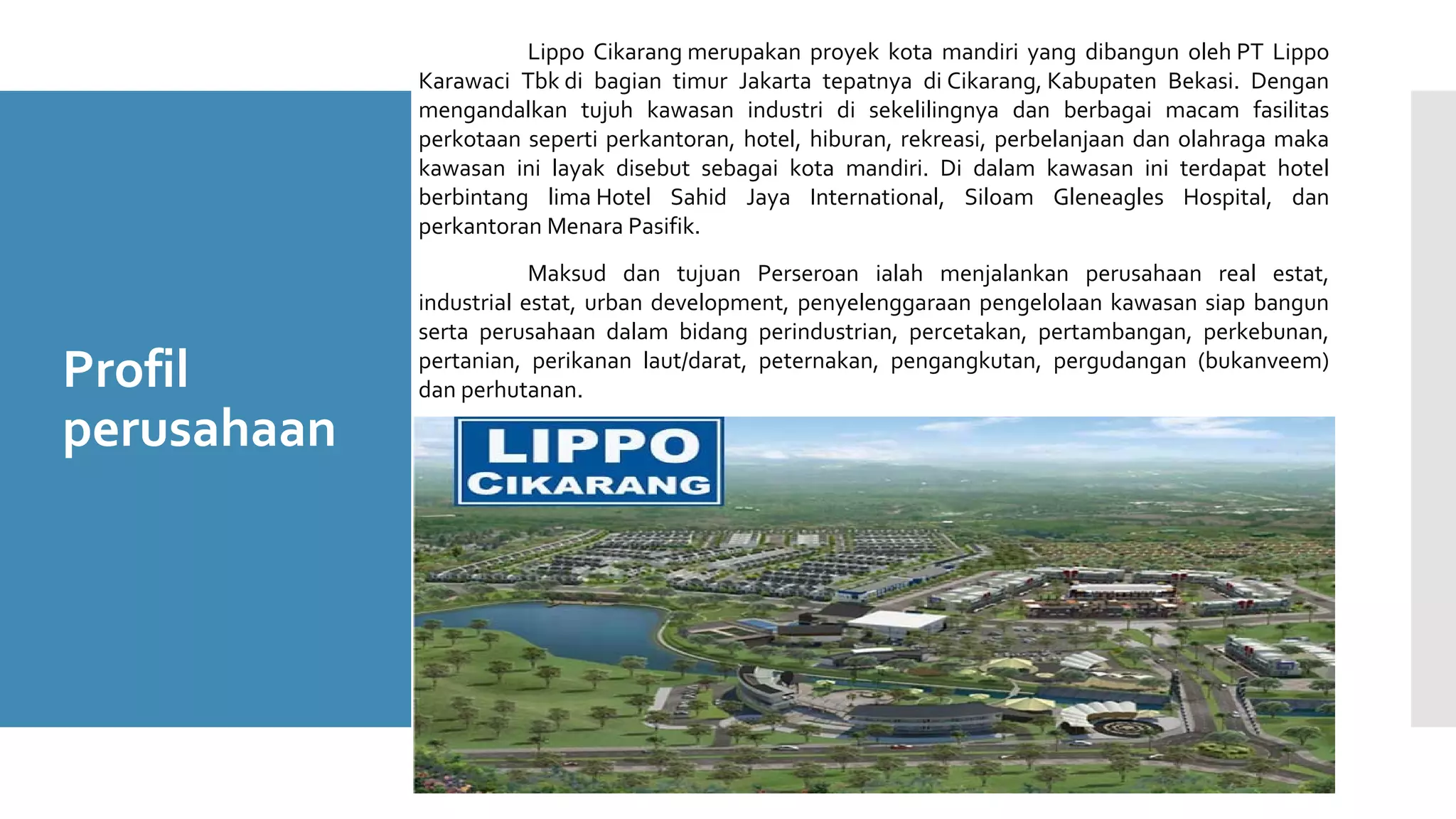Pt lippo cikarang keseluruhan | PPT