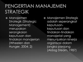 Manajemen strategik | PPTX