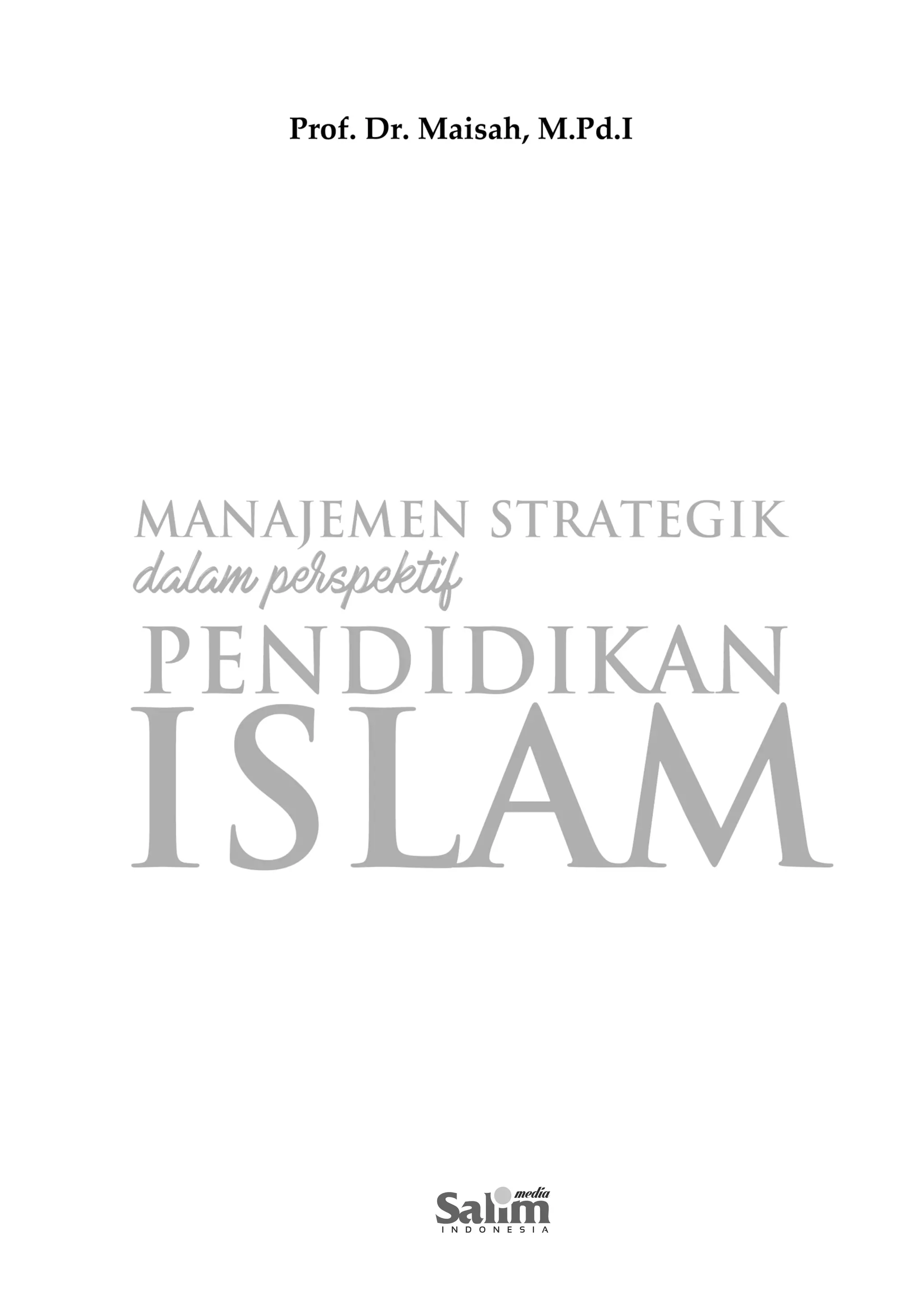 Manajemen Strategik dalam perspektif pendidikan islam | PDF